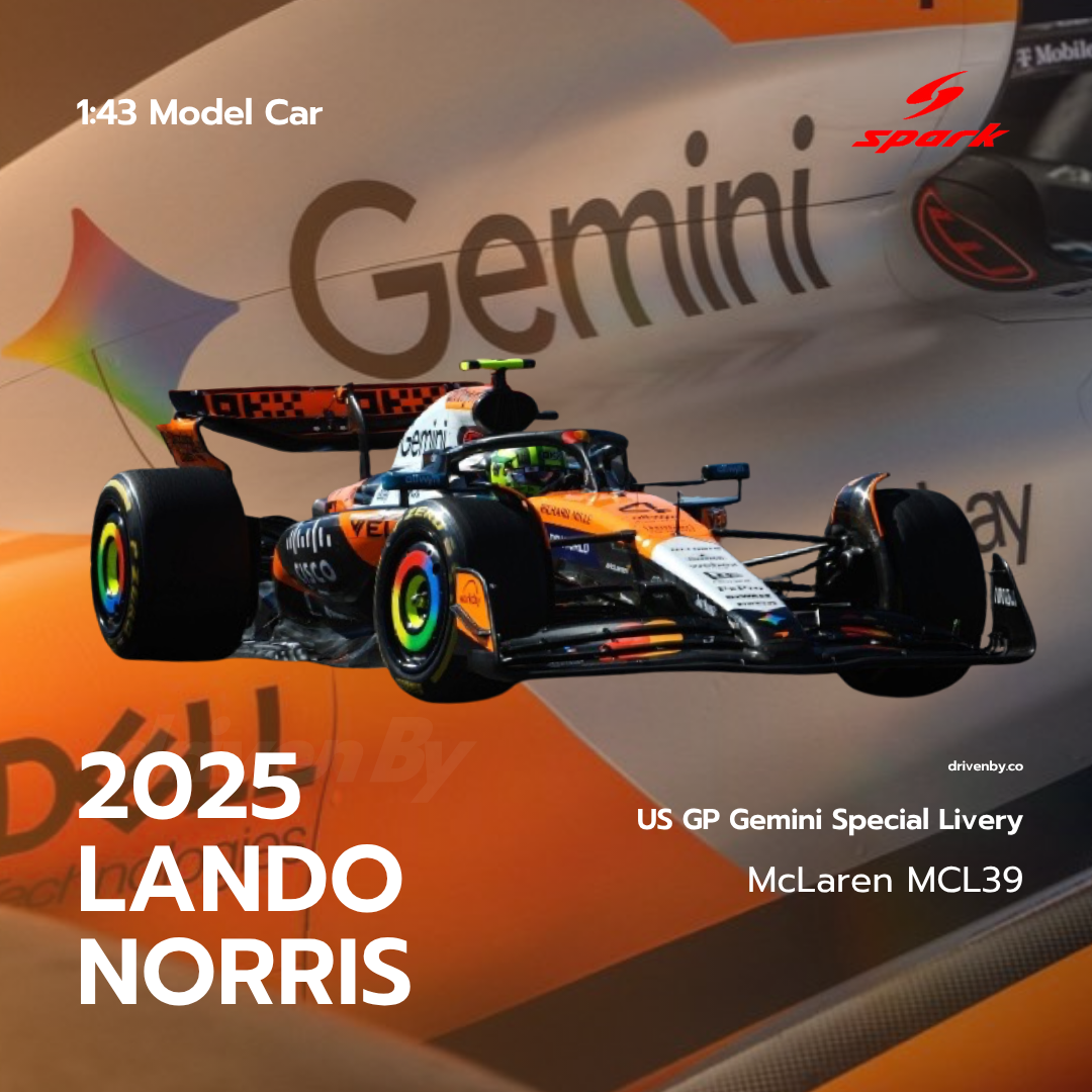 Lando Norris US GP 2025 2nd McLaren F1 Team MCL39 Gemini Special Liver – Driven By