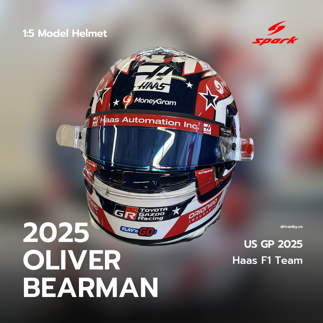 Oliver Bearman Helmet US GP 2025 MoneyGram Haas F1 Team - Spark 1:5 He ...