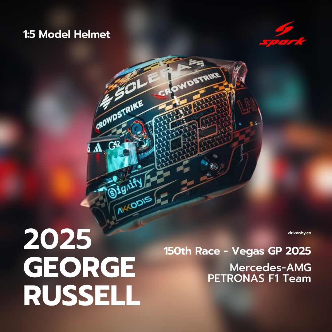George Russell Helmet Las Vegas GP 2025 Mercedes-AMG PETRONAS F1 Team ...