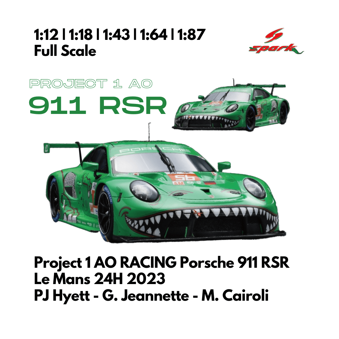 Porsche 911 RSR - 19 No.56 PROJECT 1 - AO Rexy Livery 24H Le Mans 2023