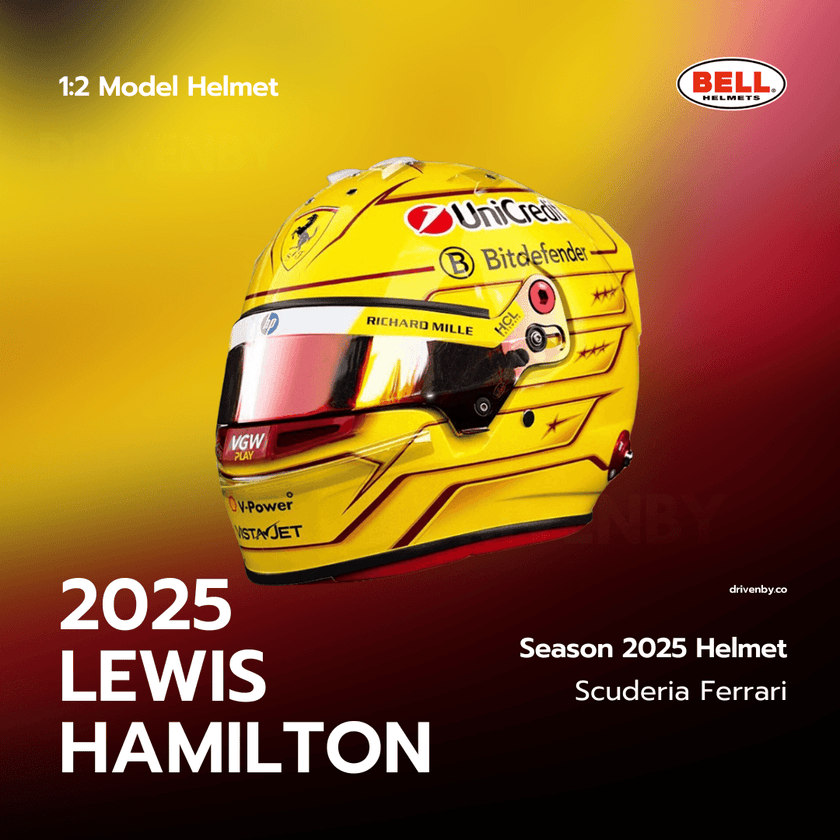 Lewis Hamilton Season 2025 Scuderia Ferrari - BELL 1:2 Mini Model Helm