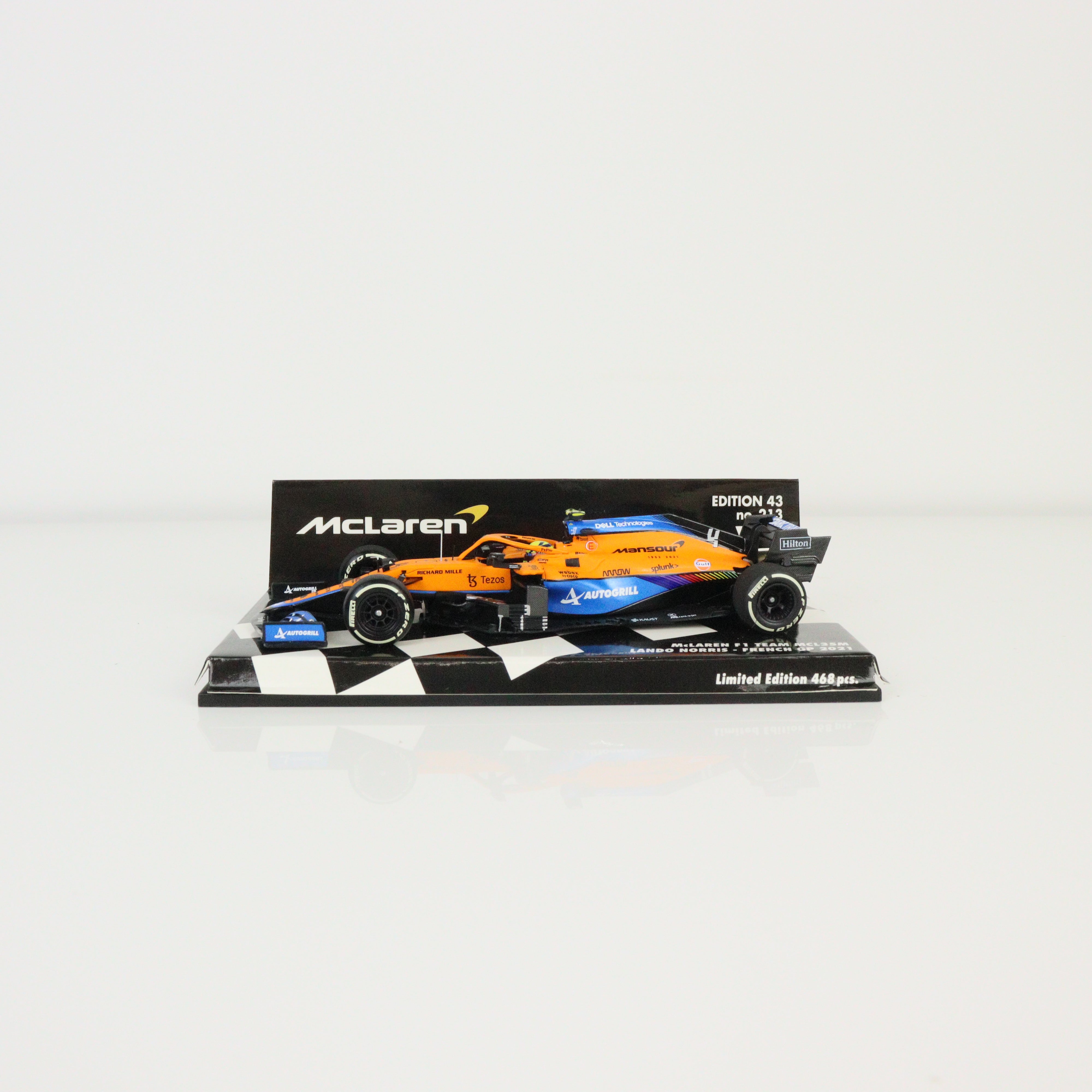 Lando Norris – French GP 2021 McLaren F1 Team MCL35M – Minichamps 1:43 ...