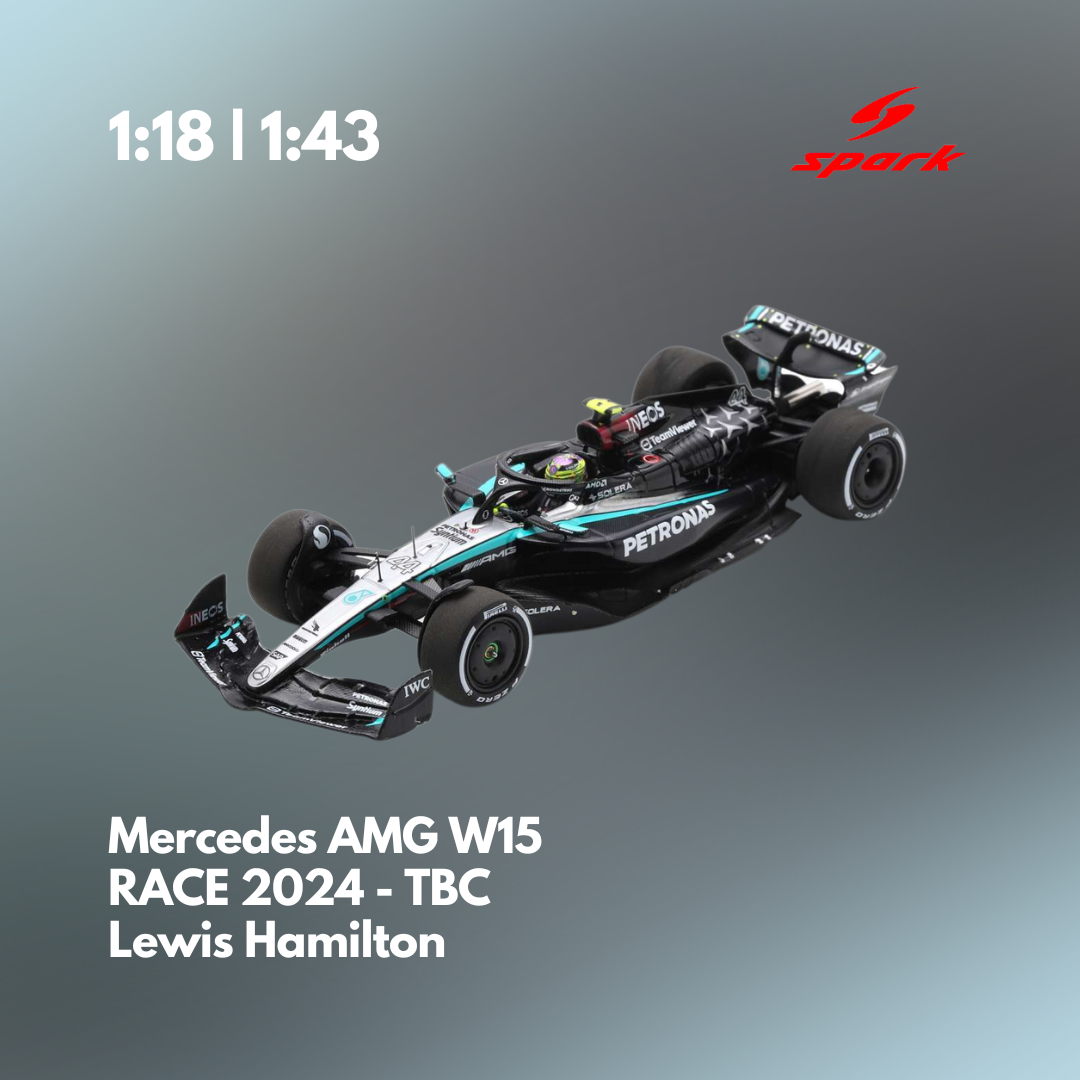 Mercedes AMG W15 - Season 2024 Lewis Hamilton Model Car - Spark Model ...