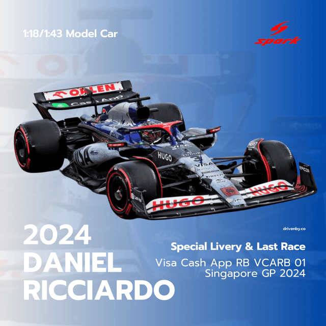 Daniel Ricciardo Singapore GP 2024 Last Race Visa Cash App RB VCARB 01 ...
