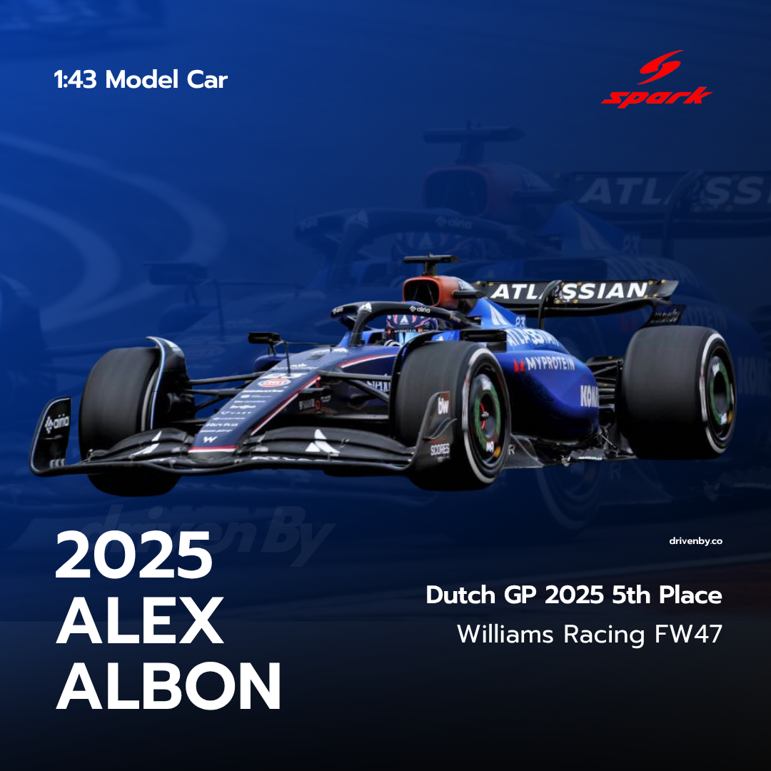 Alex Albon Dutch GP 2025 5th Williams Racing FW47 Model Car - Spark Mo ...