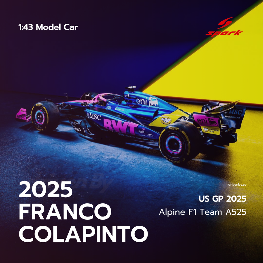 Franco Colapinto US GP 2025 Alpine F1 Team A525 Special Livery Model C ...
