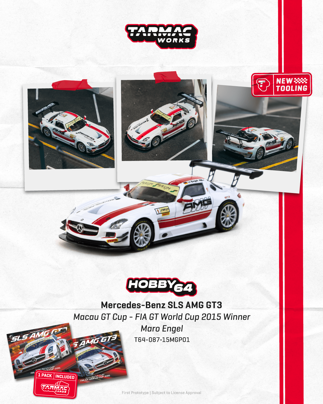 Scale 1:64 Mercedes-Benz SLS AMG GT3 Macau GT Cup - FIA GT World Cup 2 ...