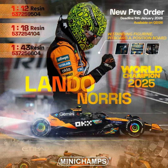 Lando Norris F1 Model & Apparels Collection – Driven By